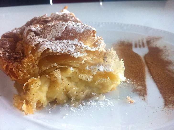 Greek Bougatsa recipe (Custard Pie with Phyllo and ground Cinnamon ...
