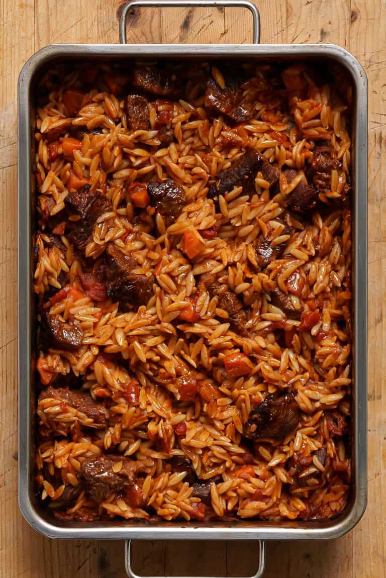 Giouvetsi recipe (Greek Beef stew with Orzo pasta) - My Greek Dish