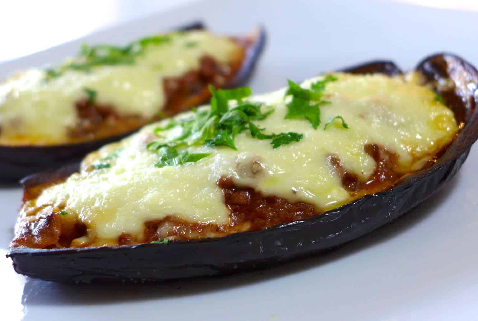 Easy Greek Stuffed Eggplant (Melitzanes Papoutsakia) - My Greek Dish