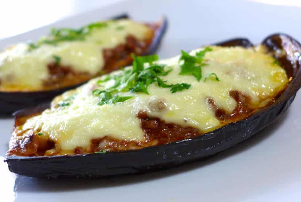 Easy Greek Stuffed Eggplant (Melitzanes Papoutsakia) - My Greek Dish