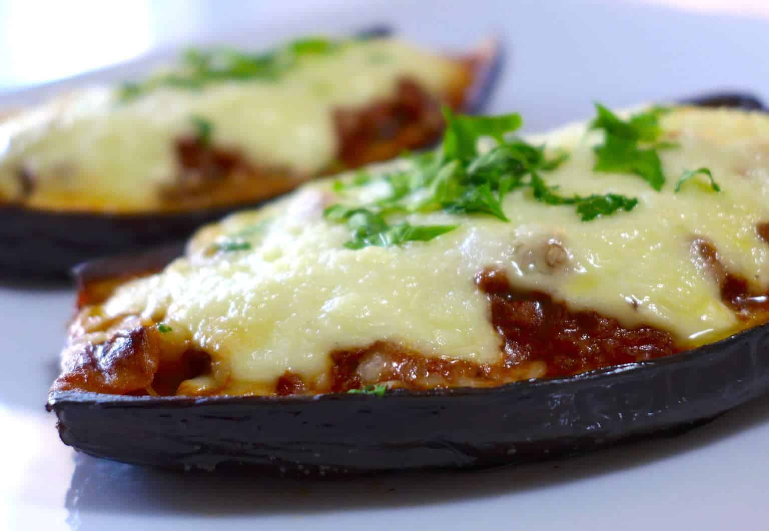 Easy Greek Stuffed Eggplant (Melitzanes Papoutsakia) - My Greek Dish