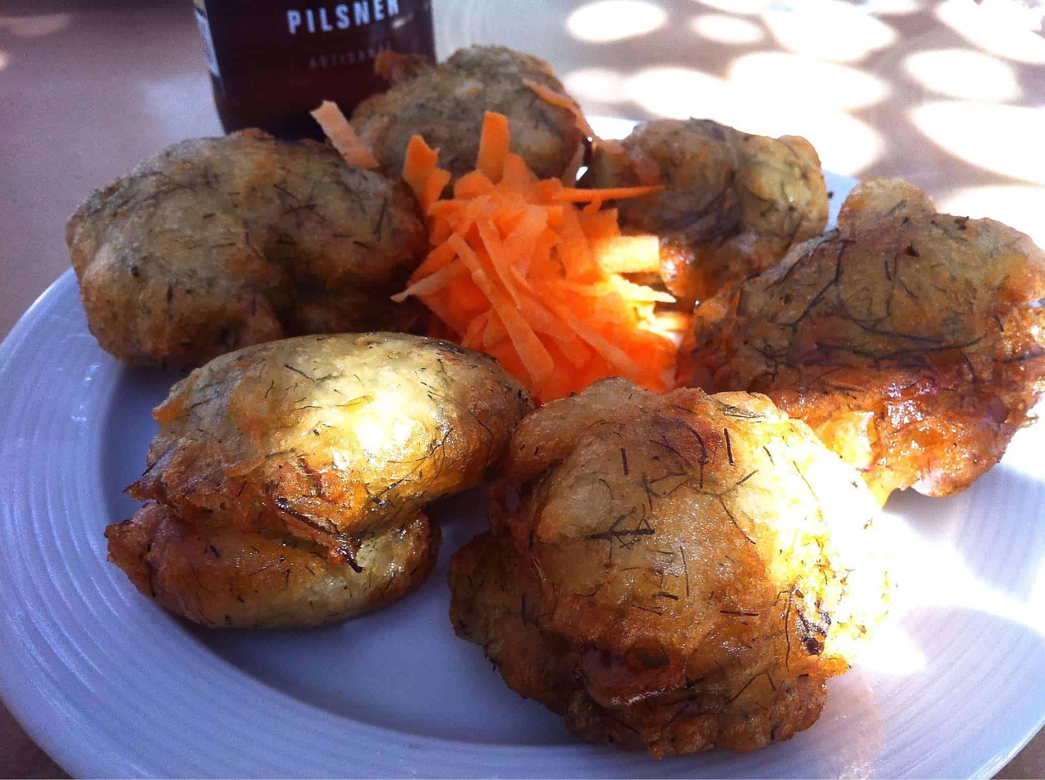 Cod Fritters with Garlic Potato Puree (Bakaliaros Skordalia) - My Greek ...