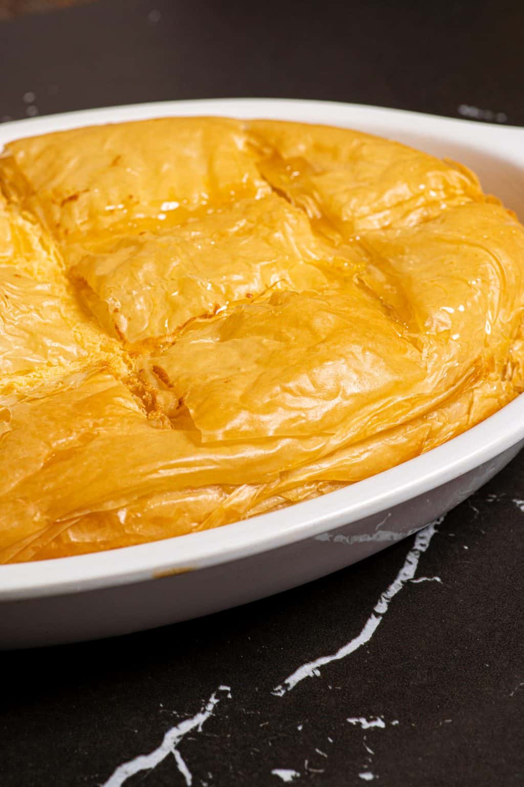 Traditional Greek Galaktoboureko recipe (Greek Custard Pie with Syrup ...
