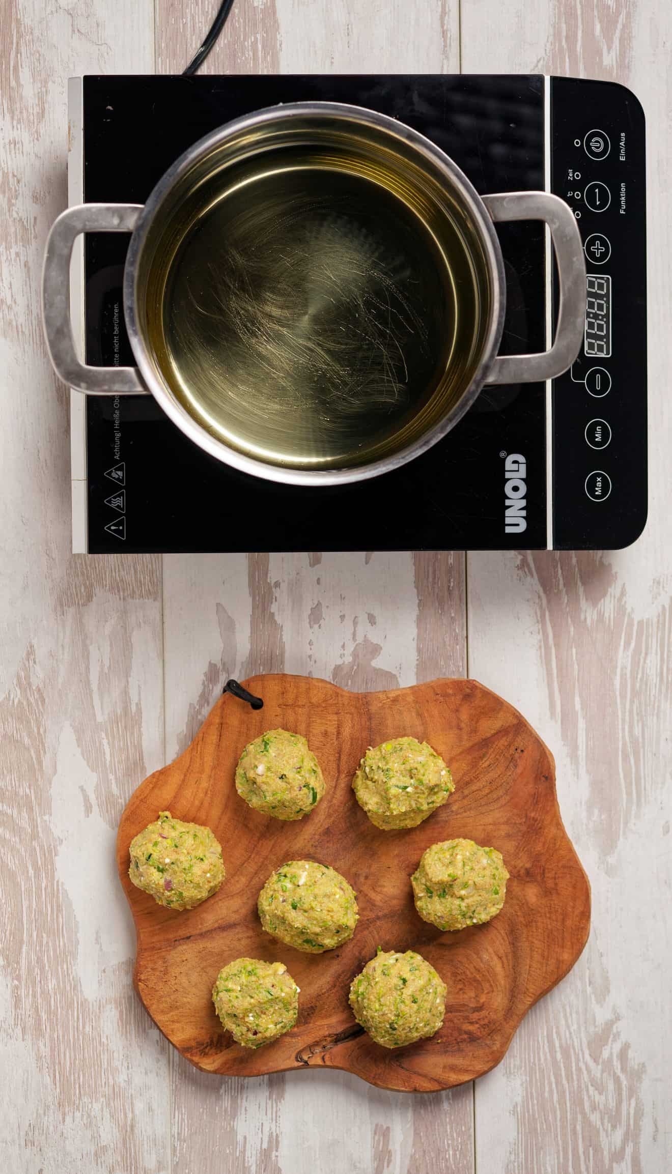 Traditional Greek Kolokithokeftedes (Fried Zucchini/Courgette Balls ...