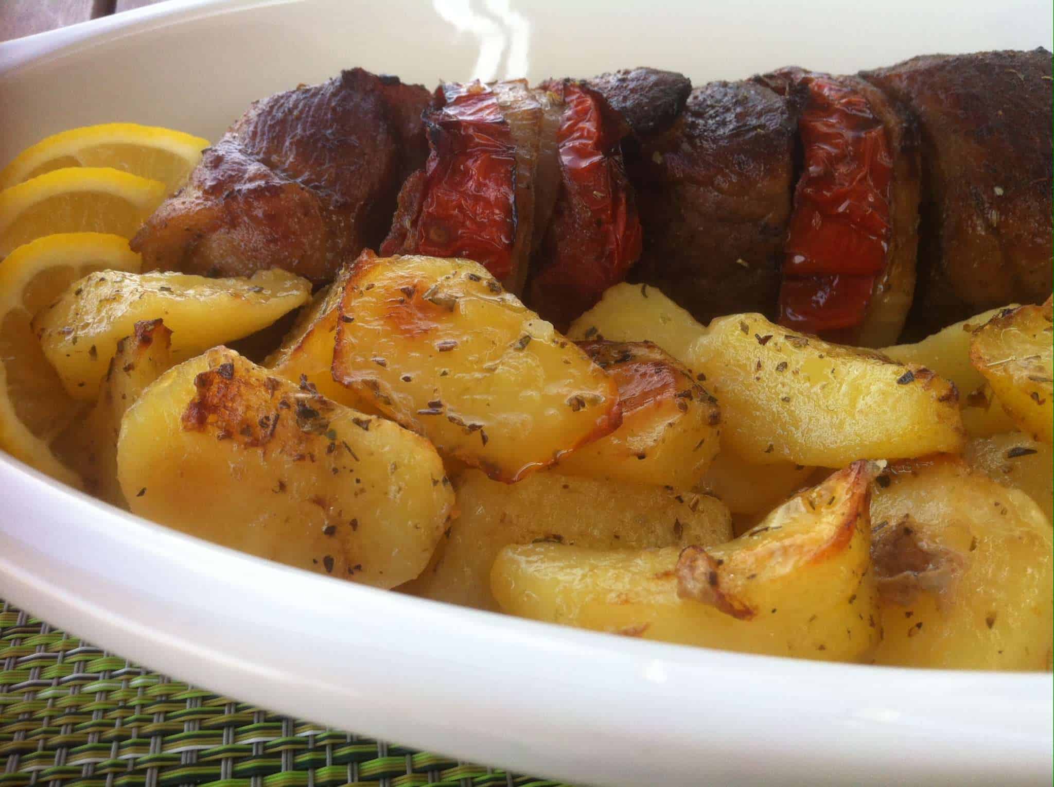 Kontosouvli (Spit roasted BBQ pork) - My Greek Dish
