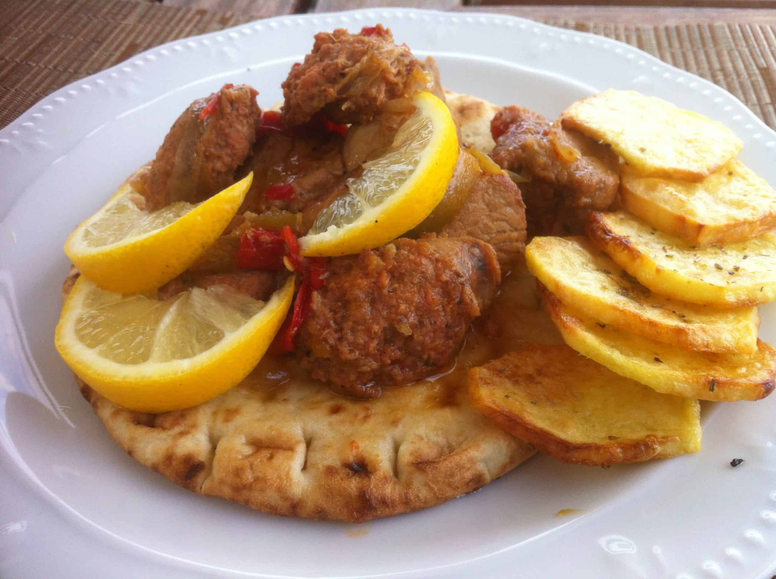 Tigania recipe (Greek pan fried pork) - My Greek Dish