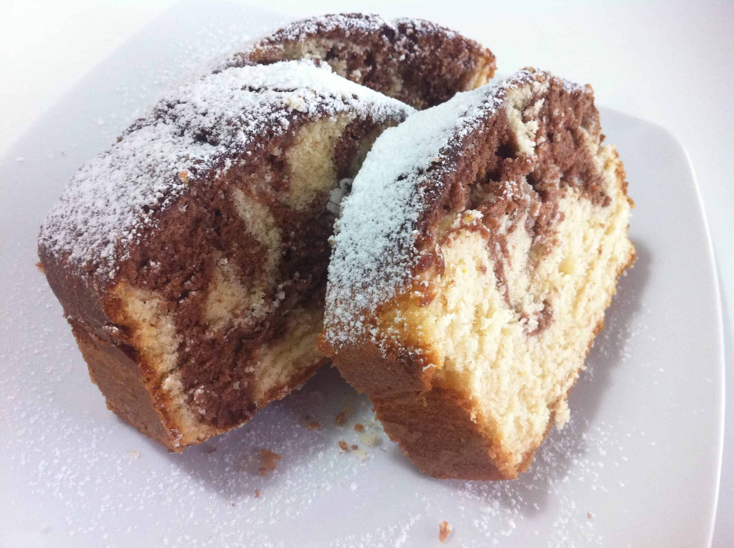 Vanilla and Cocoa Sponge Cake - My Greek Dish