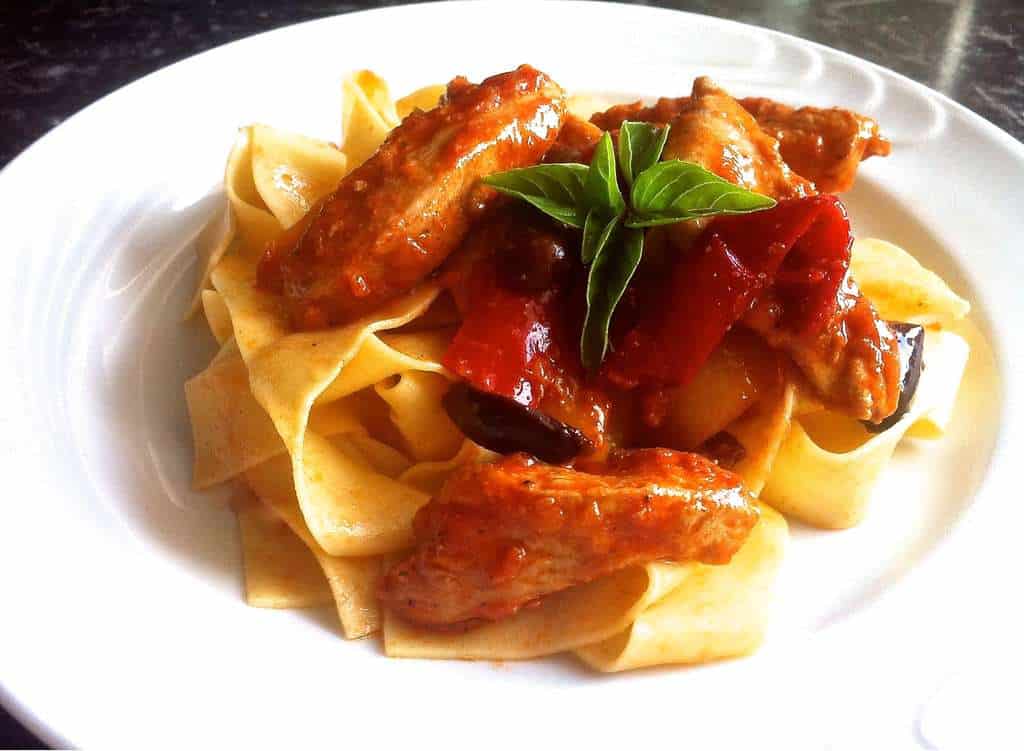 Traditional Spetsofai (Spetzofai) Recipe - Spicy Greek Sausages with ...