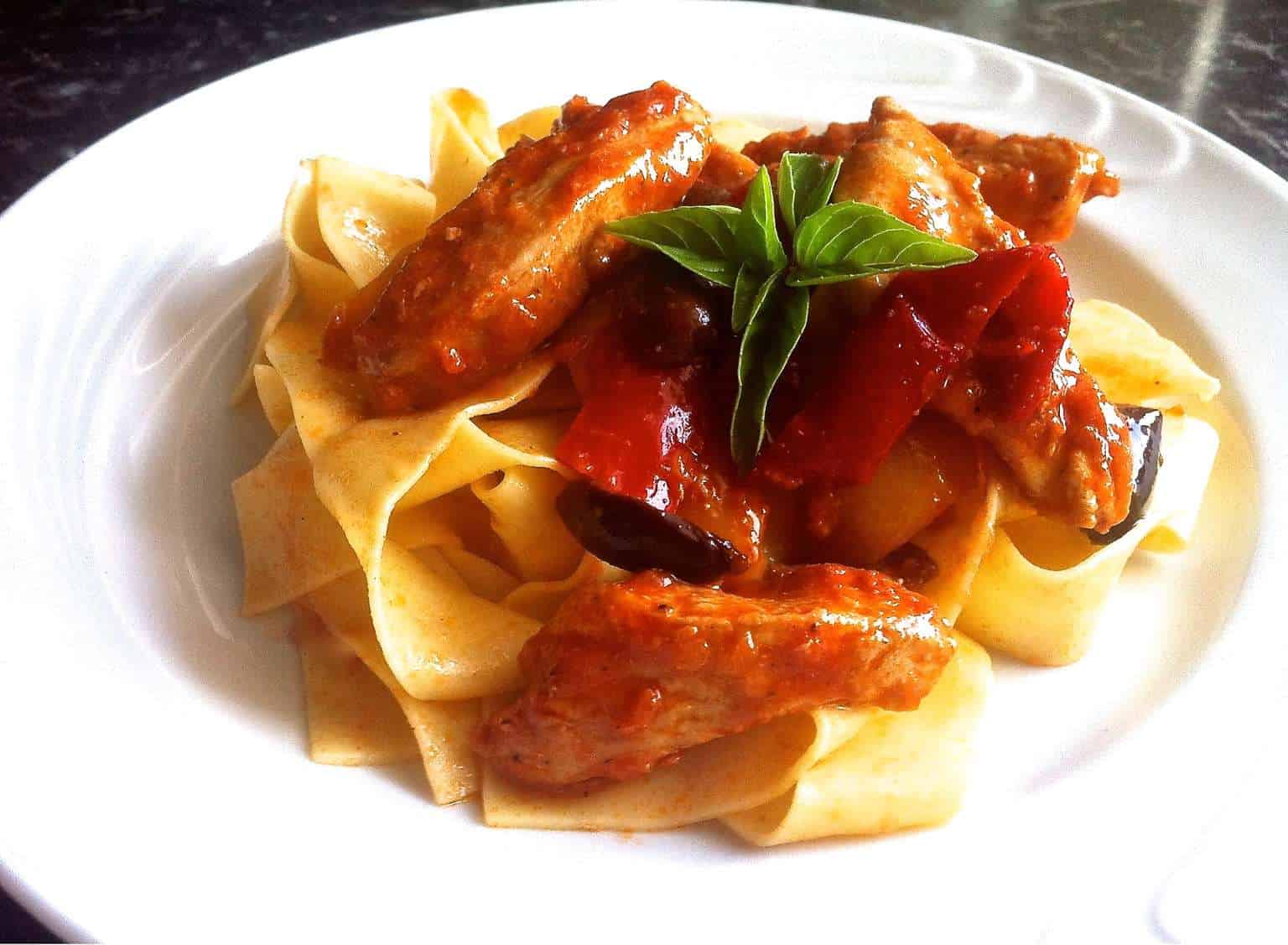 Traditional Spetsofai (Spetzofai) Recipe - Spicy Greek Sausages with ...