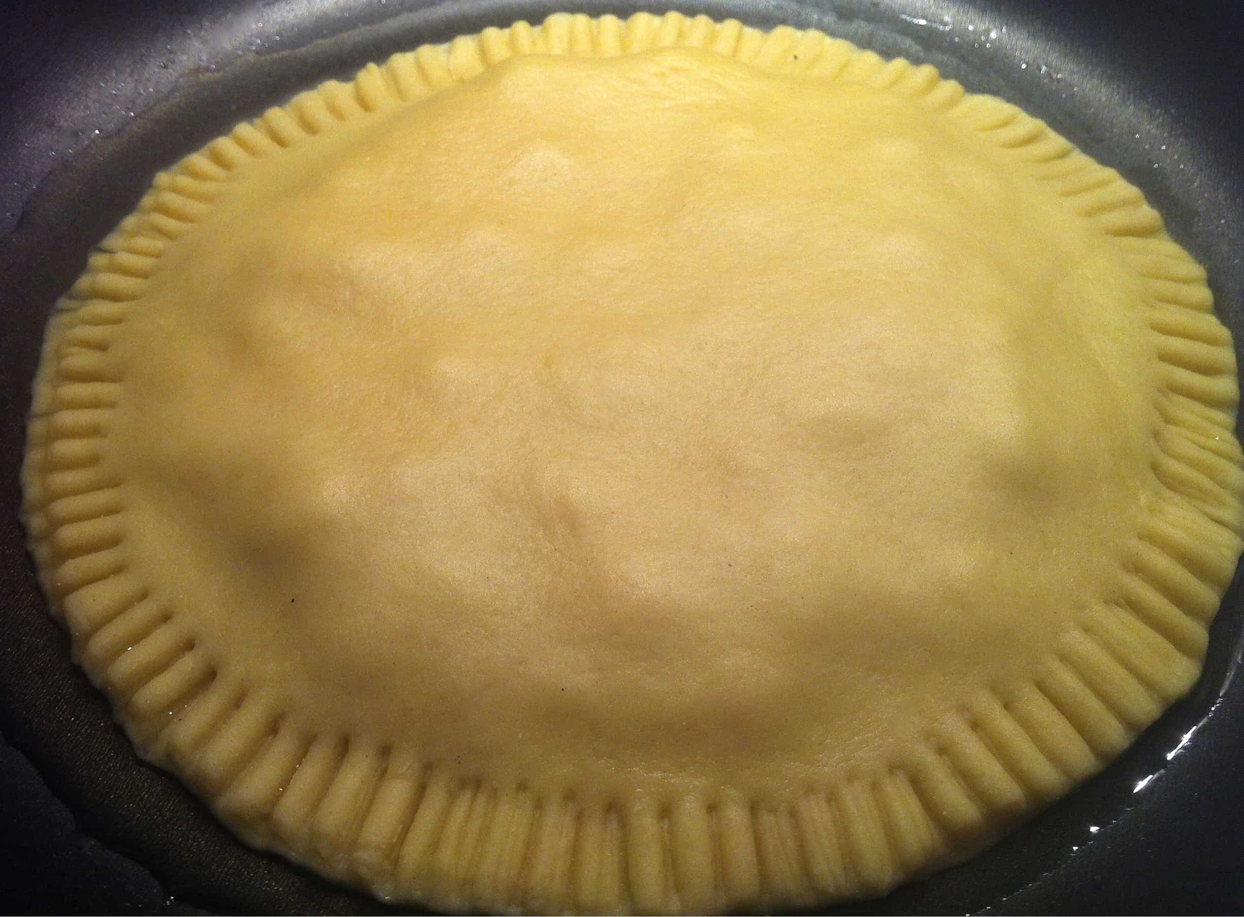 Fried Bread stuffed with Feta Cheese (Tiganopsomo) - My Greek Dish