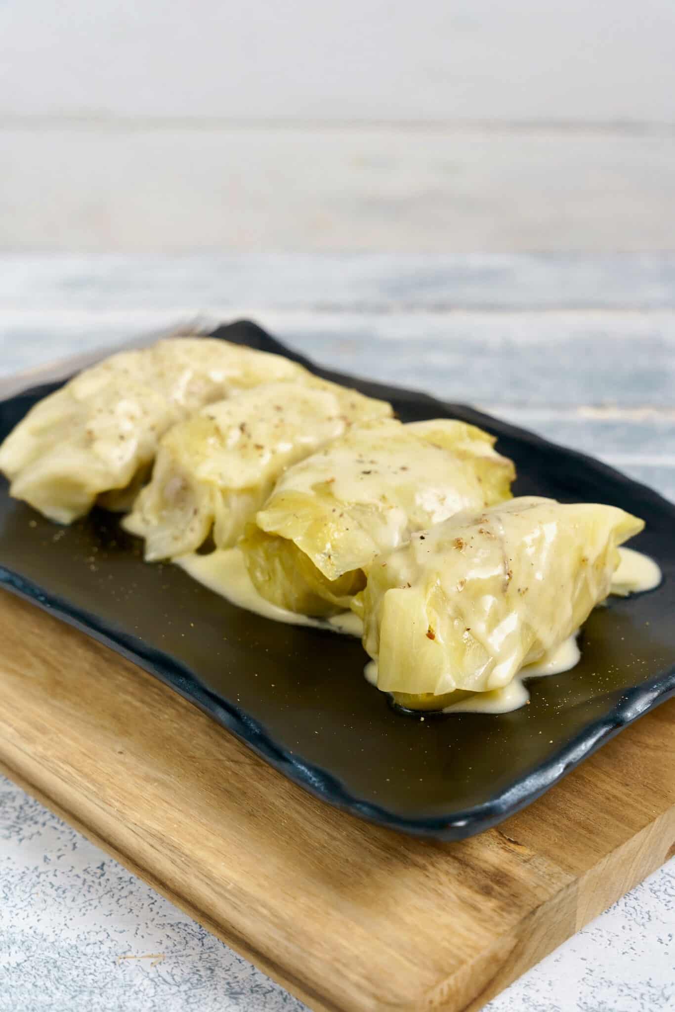 Greek Stuffed Cabbage Rolls recipe in lemon sauce (Lahanodolmades ...