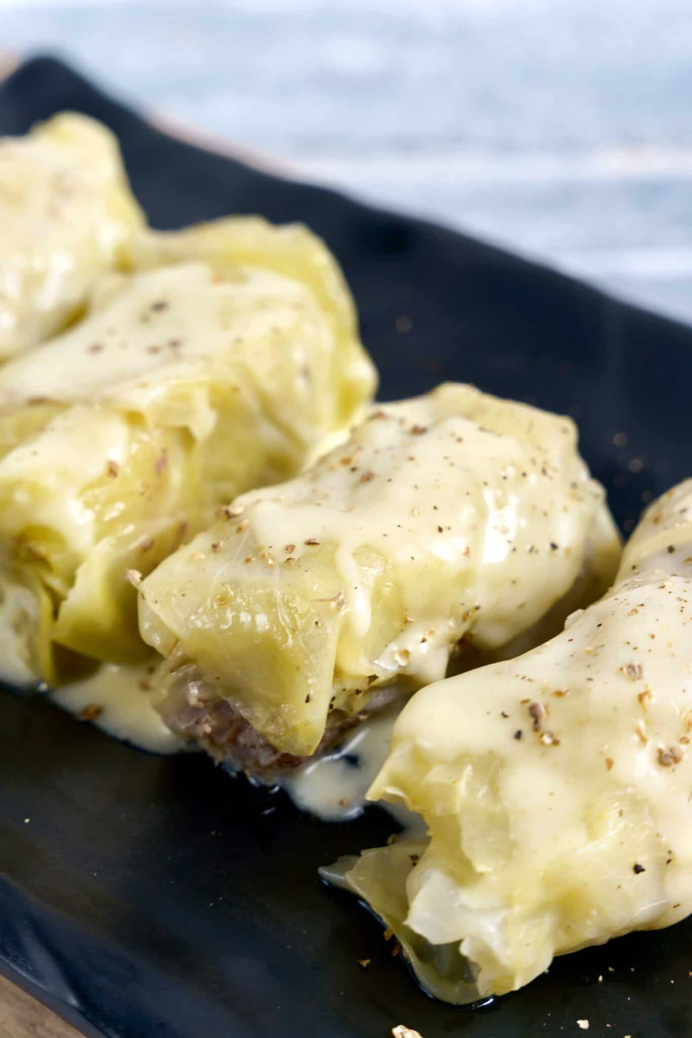 Greek Stuffed Cabbage Rolls recipe in lemon sauce (Lahanodolmades ...