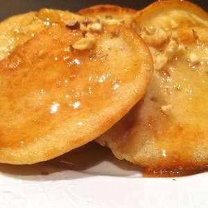 Greek-style Pancakes with Honey and Walnuts (Tiganites) - My Greek Dish