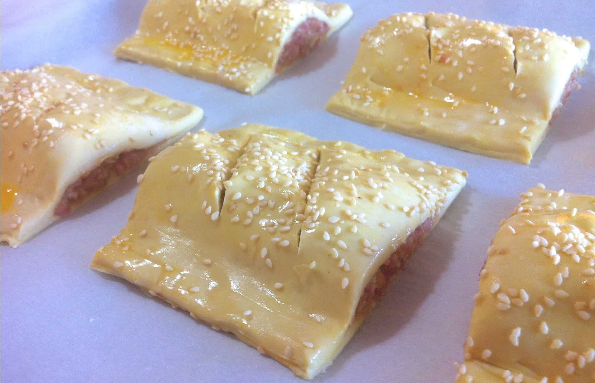 Puff Pastry Parcels recipe stuffed with Caramelised Apples and Pork ...