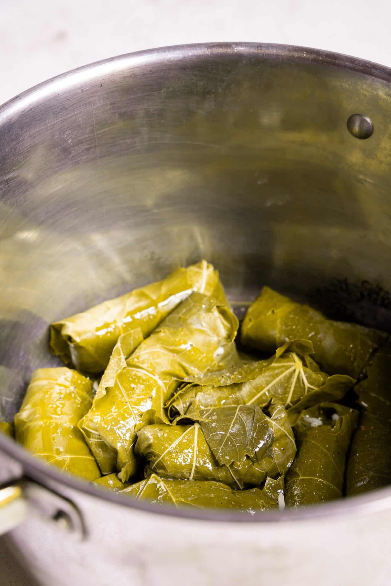 Greek Dolmades recipe (Stuffed Vine/ Grape Leaves Dolmathes) - My Greek ...