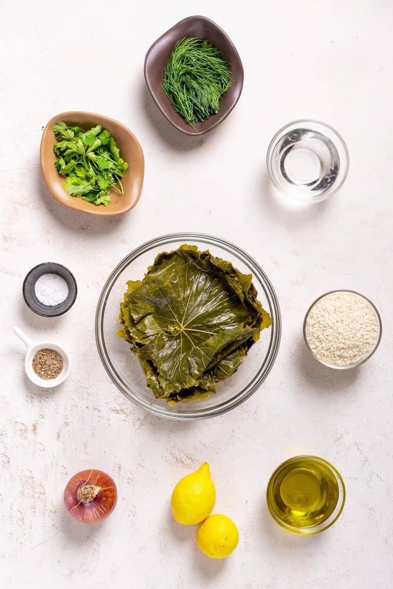 Greek Dolmades recipe (Stuffed Vine/ Grape Leaves Dolmathes) - My Greek ...