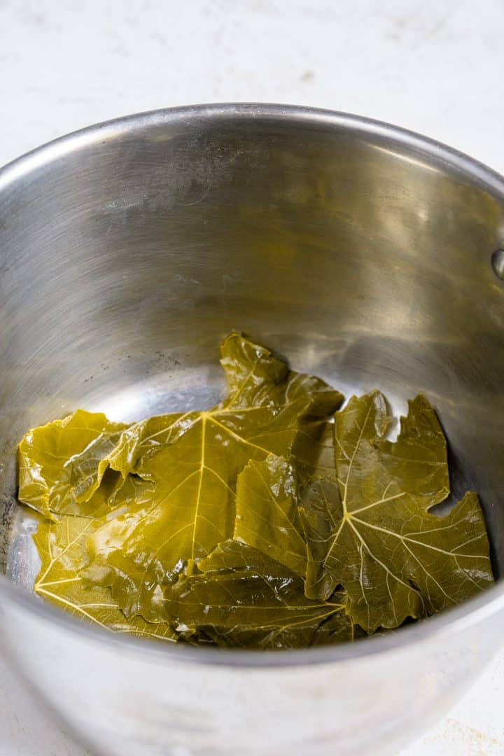 Greek Dolmades recipe (Stuffed Vine/ Grape Leaves Dolmathes) - My Greek ...