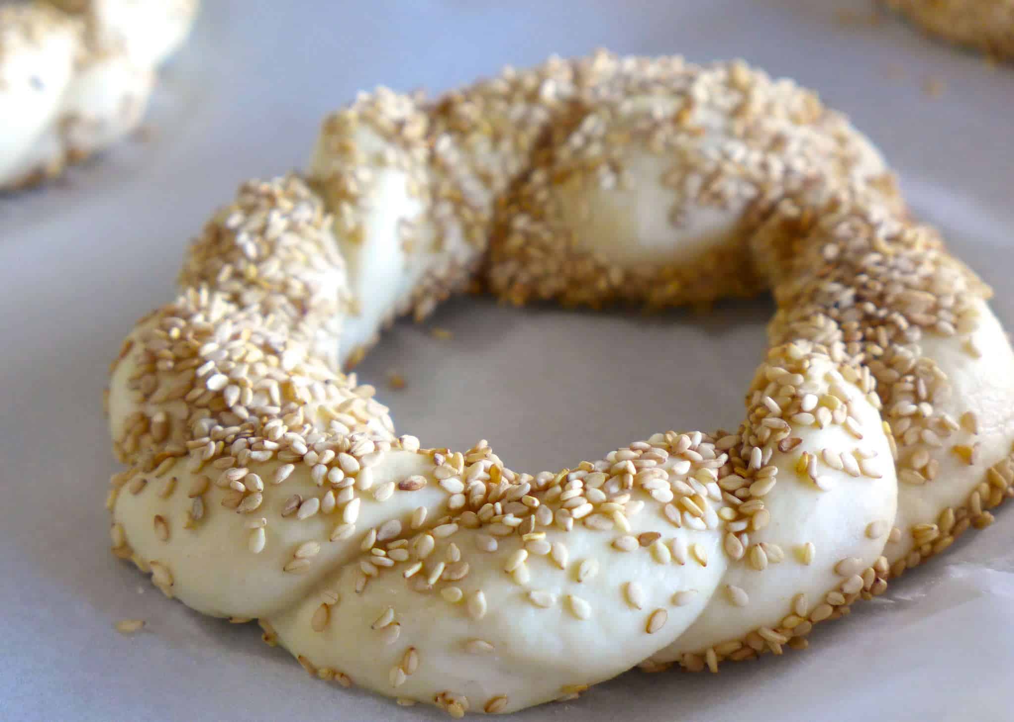 Greek Sesame Bread rings recipe (Koulouri Thessalonikis) - My Greek Dish