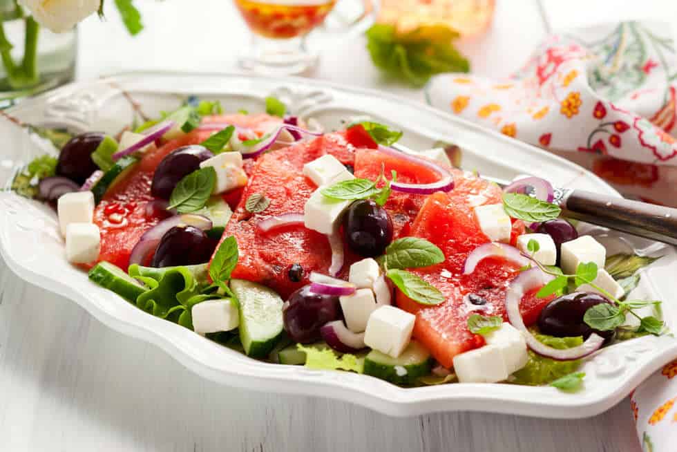Refreshing Watermelon Feta Salad recipe - My Greek Dish