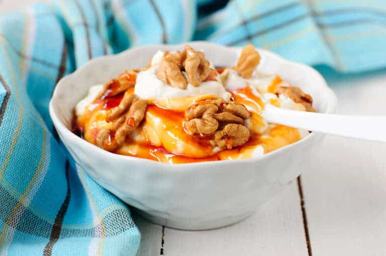 Greek-style Pancakes with Honey and Walnuts (Tiganites) - My Greek Dish