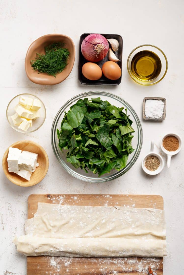 Mini Spanakopita Triangles Recipe (Spanakopitakia / Greek spinach ...