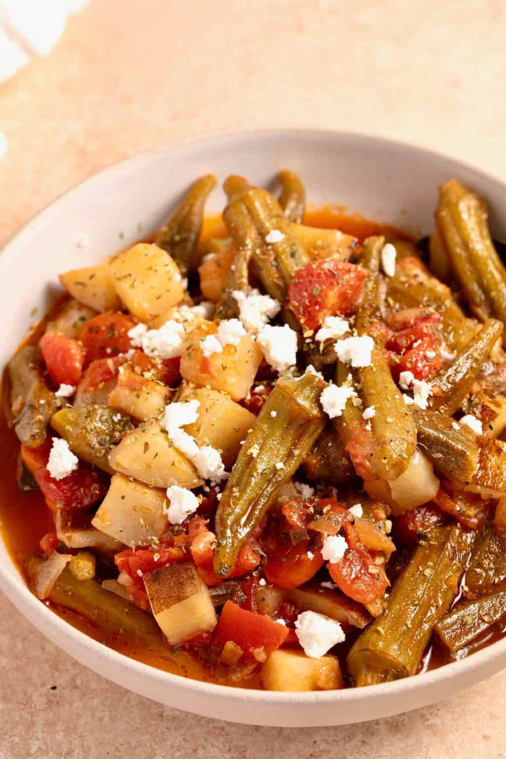 Greek Okra stew recipe with Tomatoes (Bamies Laderes) - My Greek Dish