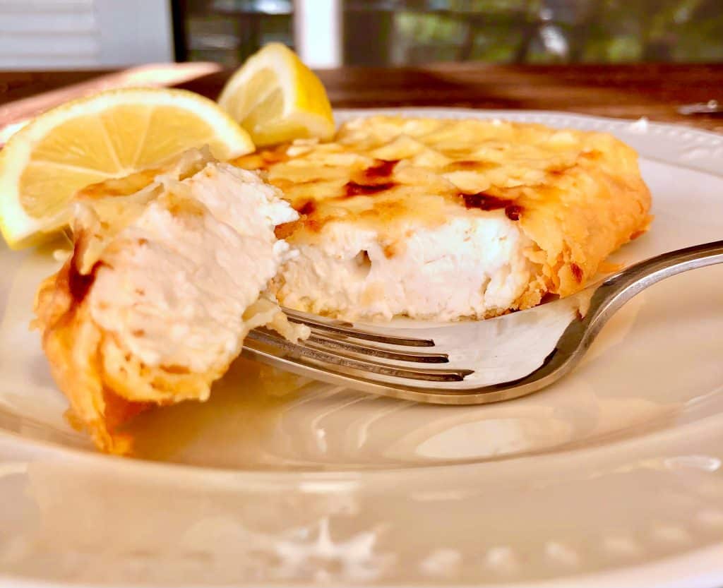 Feta Saganaki (Pan fried Feta cheese) - My Greek Dish