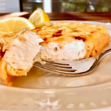 Feta Saganaki (Pan fried Feta cheese) - My Greek Dish