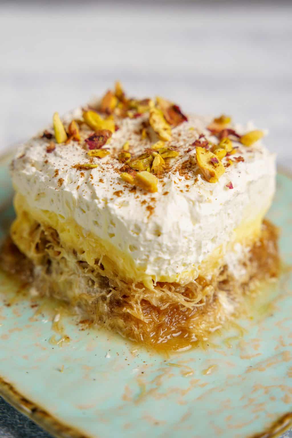 Greek Ekmek Kataifi recipe (Custard and whipped cream pastry with syrup ...