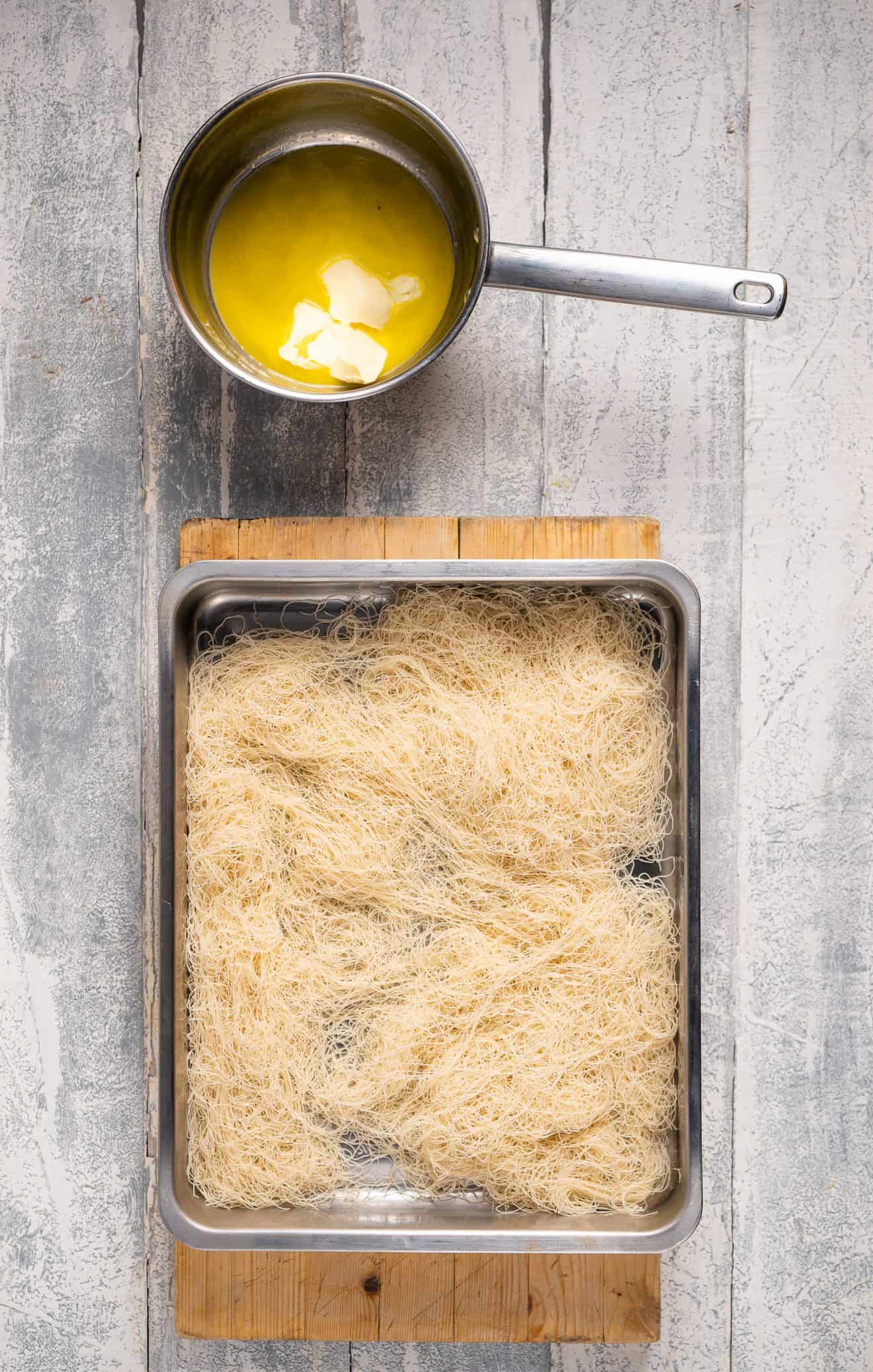 Greek Ekmek Kataifi recipe (Custard and whipped cream pastry with syrup ...