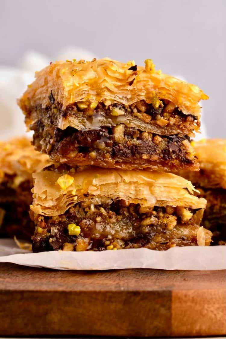 Chocolate Baklava recipe - My Greek Dish