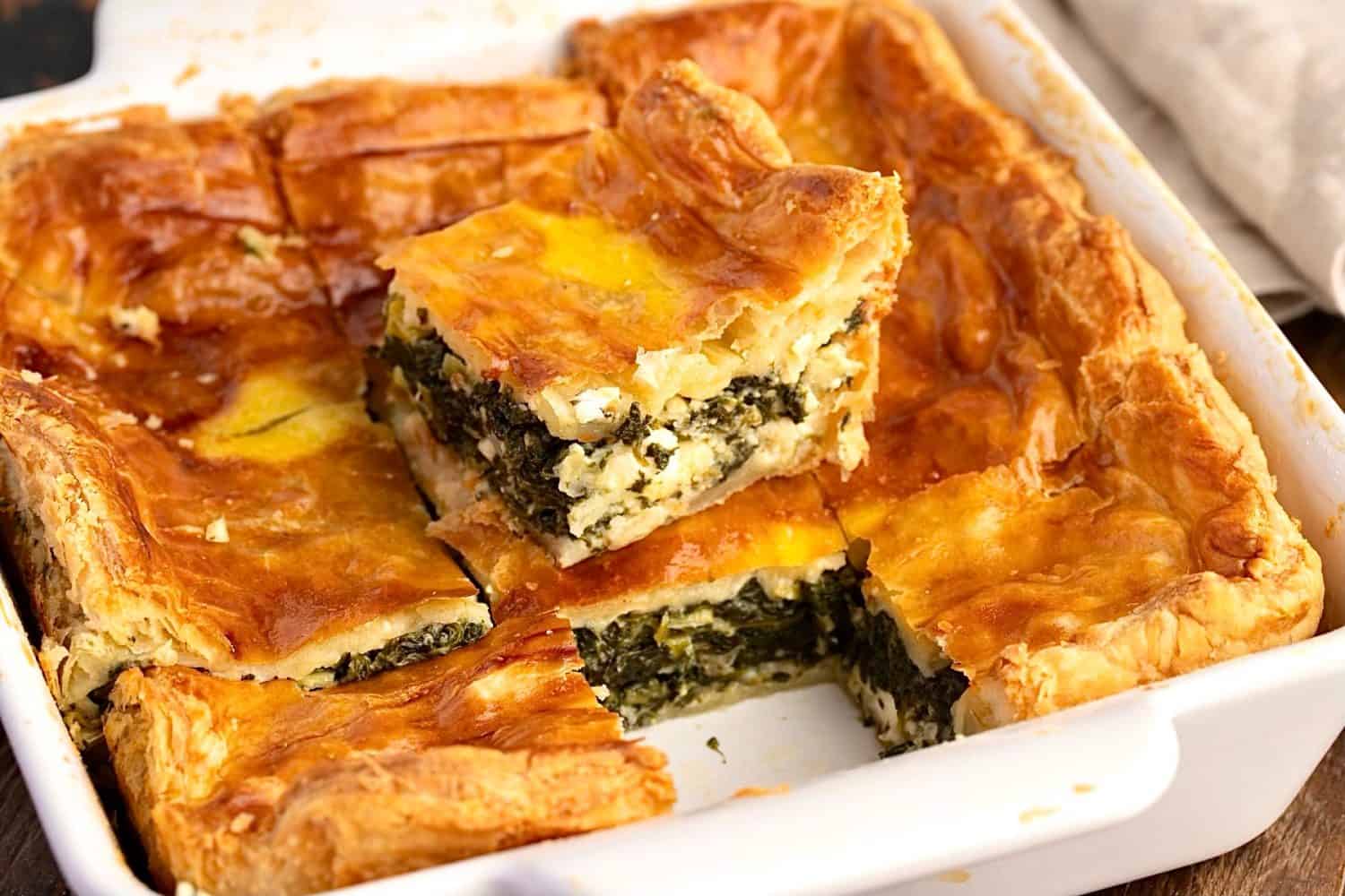 Easy Greek Spanakopita with puff Pastry - My Greek Dish