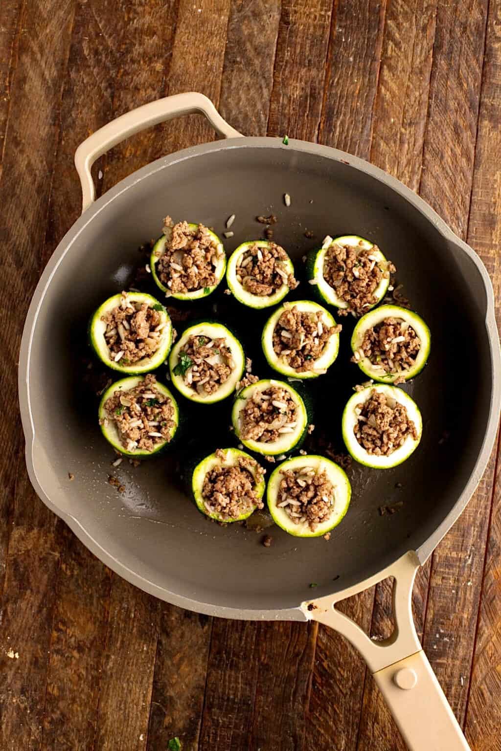 Greek Stuffed Zucchini in Egg Lemon Sauce (Avgolemono) - My Greek Dish