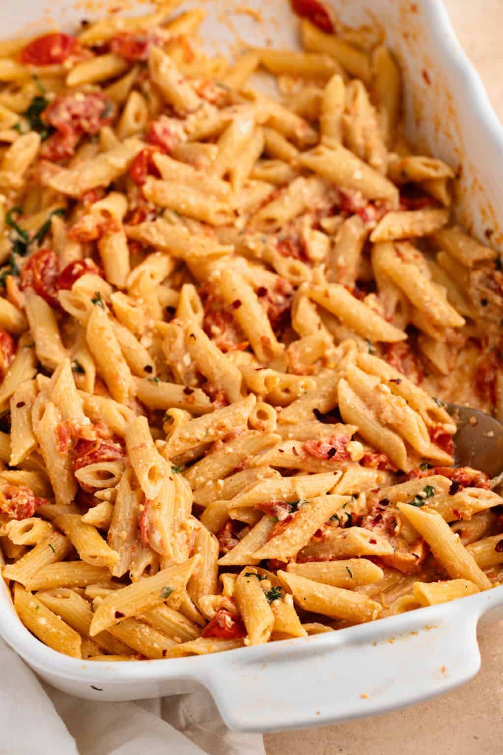 Baked Feta Pasta recipe - My Greek Dish