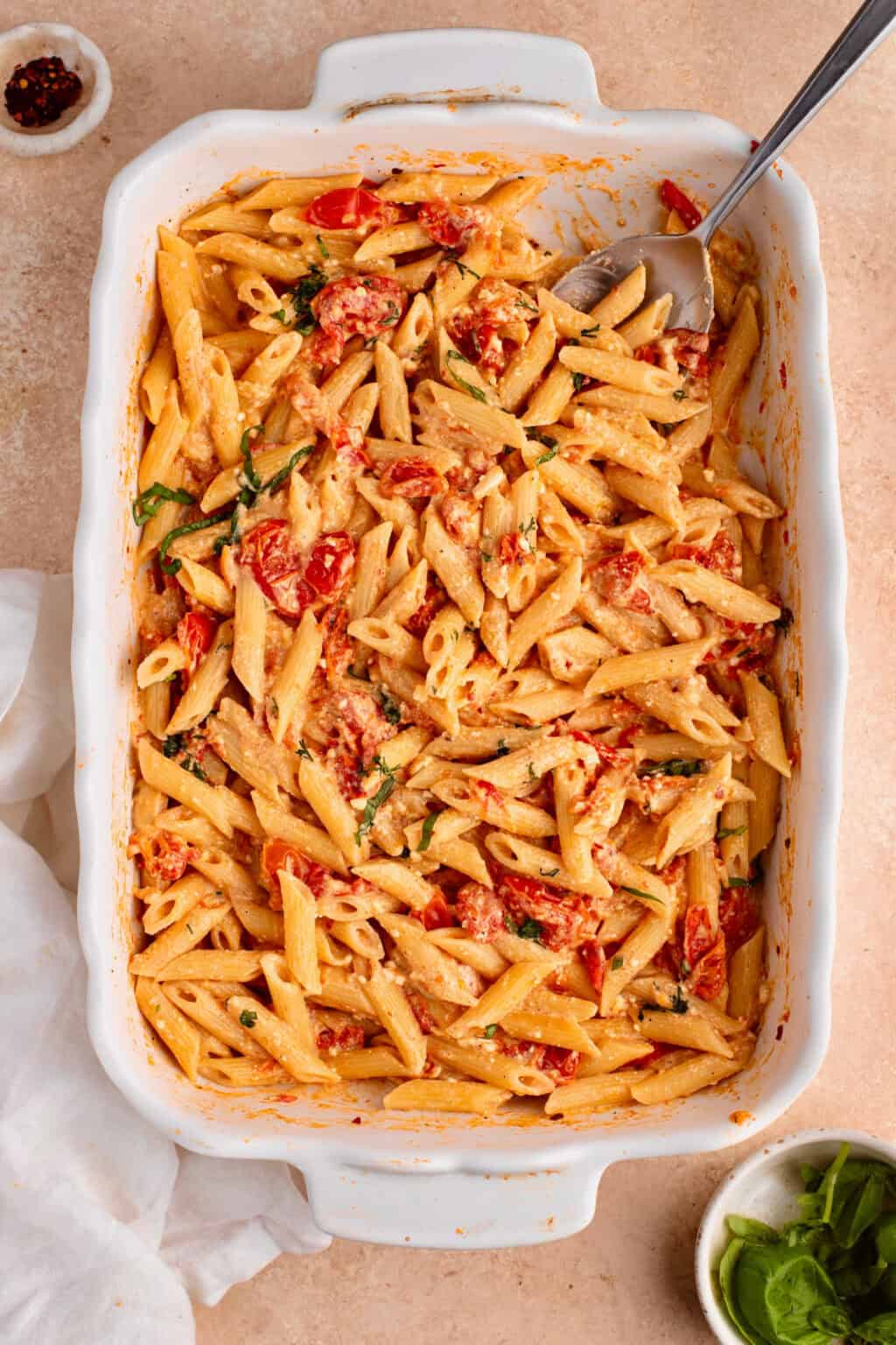 Baked Feta Pasta recipe - My Greek Dish
